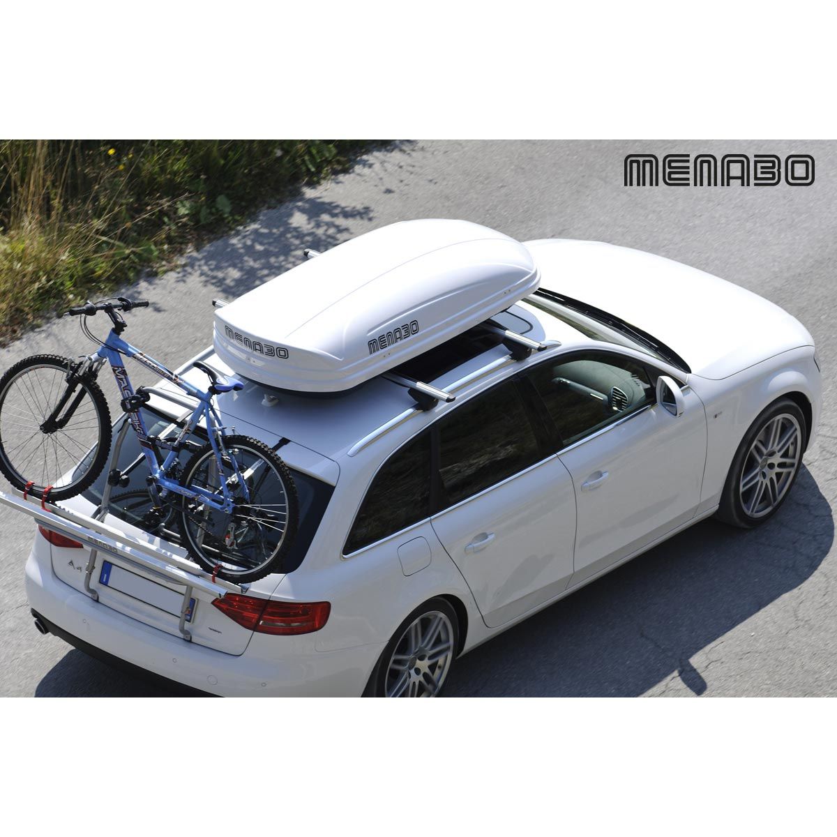 Střešní box Menabo Mania 460 White - objem 460l / pravostranné otev...