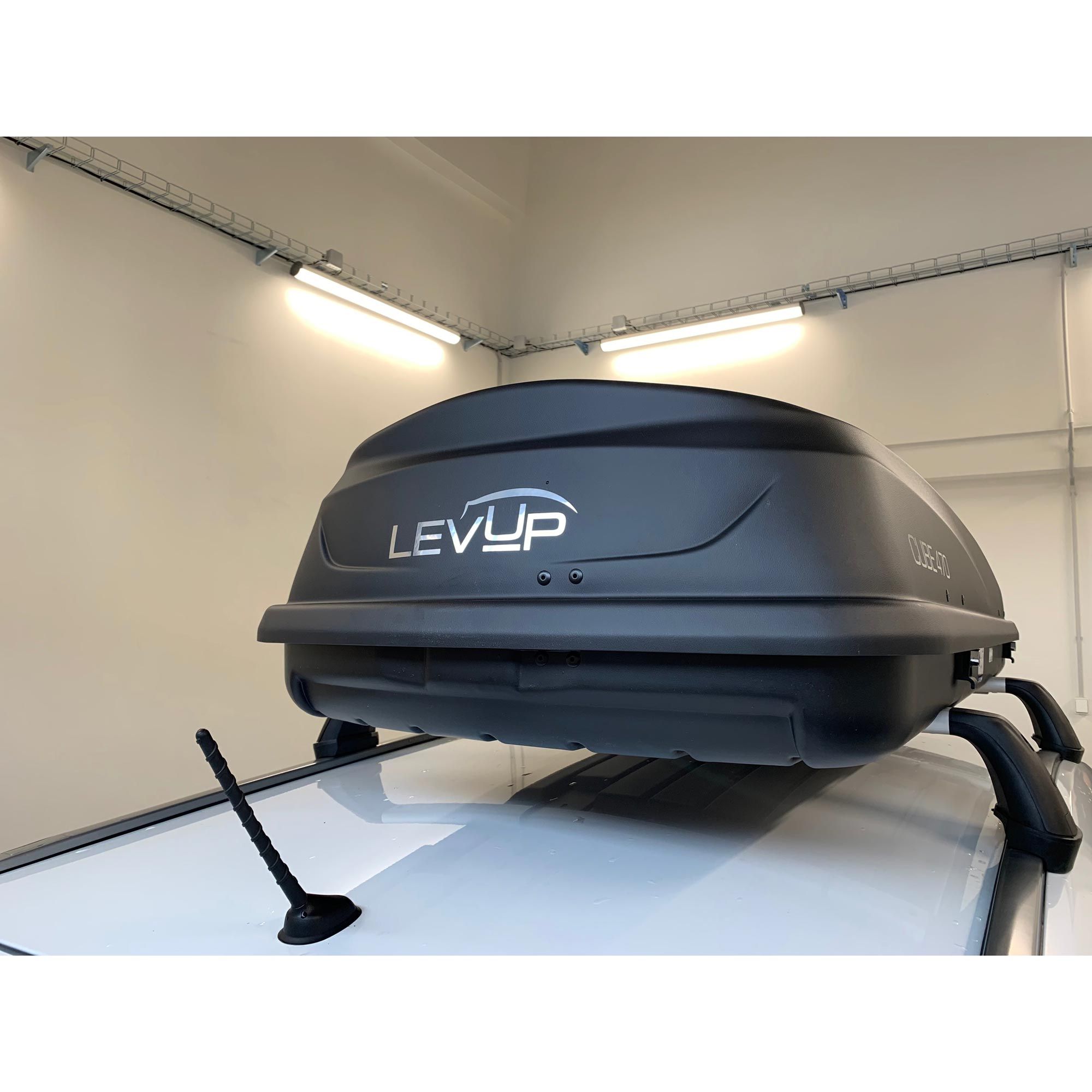Střešní box Levup Cube 470 Black - objem 470l / pravostranné otevír...