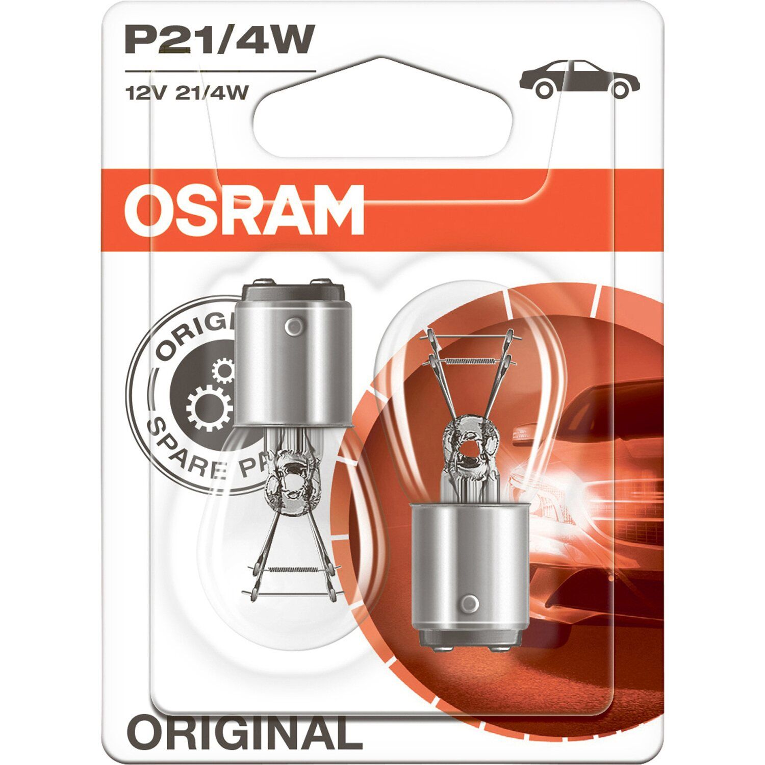 Autožárovka Osram Original P21/4W 12V 21/4W BAZ15d - blister 2ks Osram