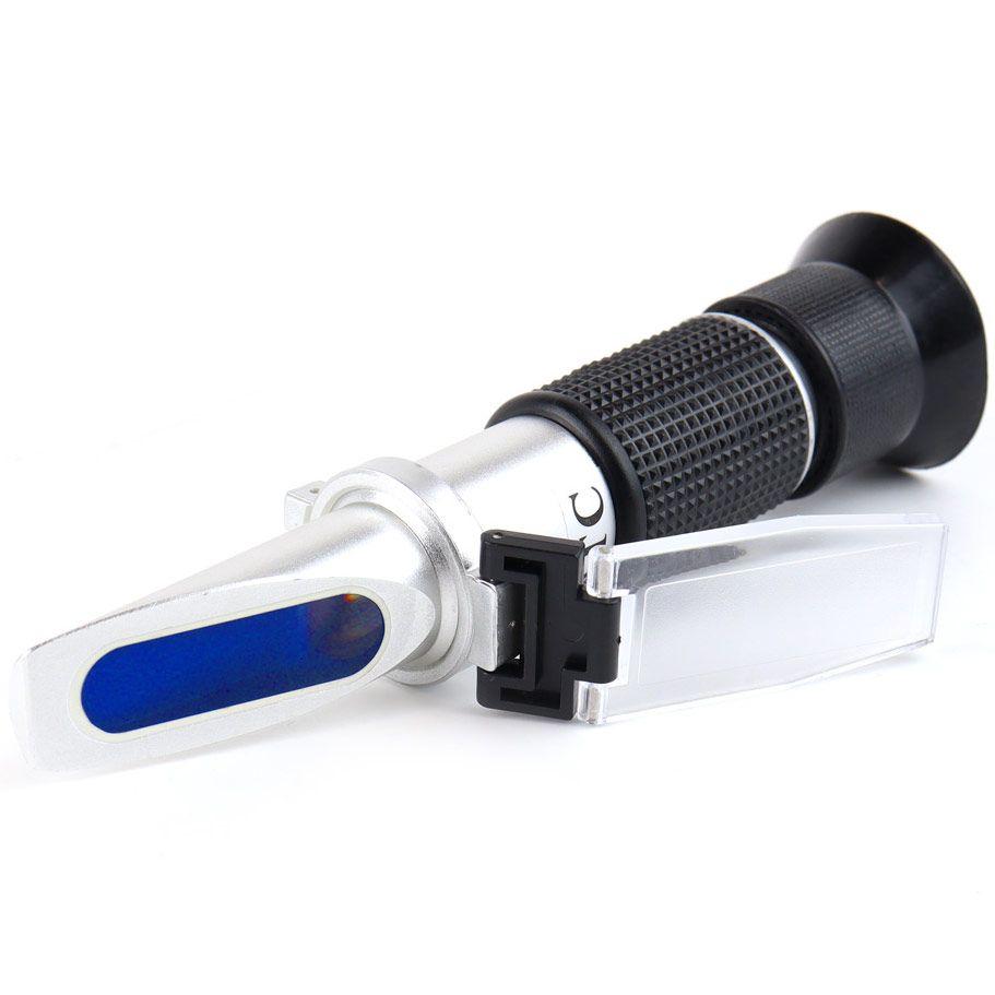 Refraktometr / hustoměr nemrznoucí směsi do chladiče vozidla / test...