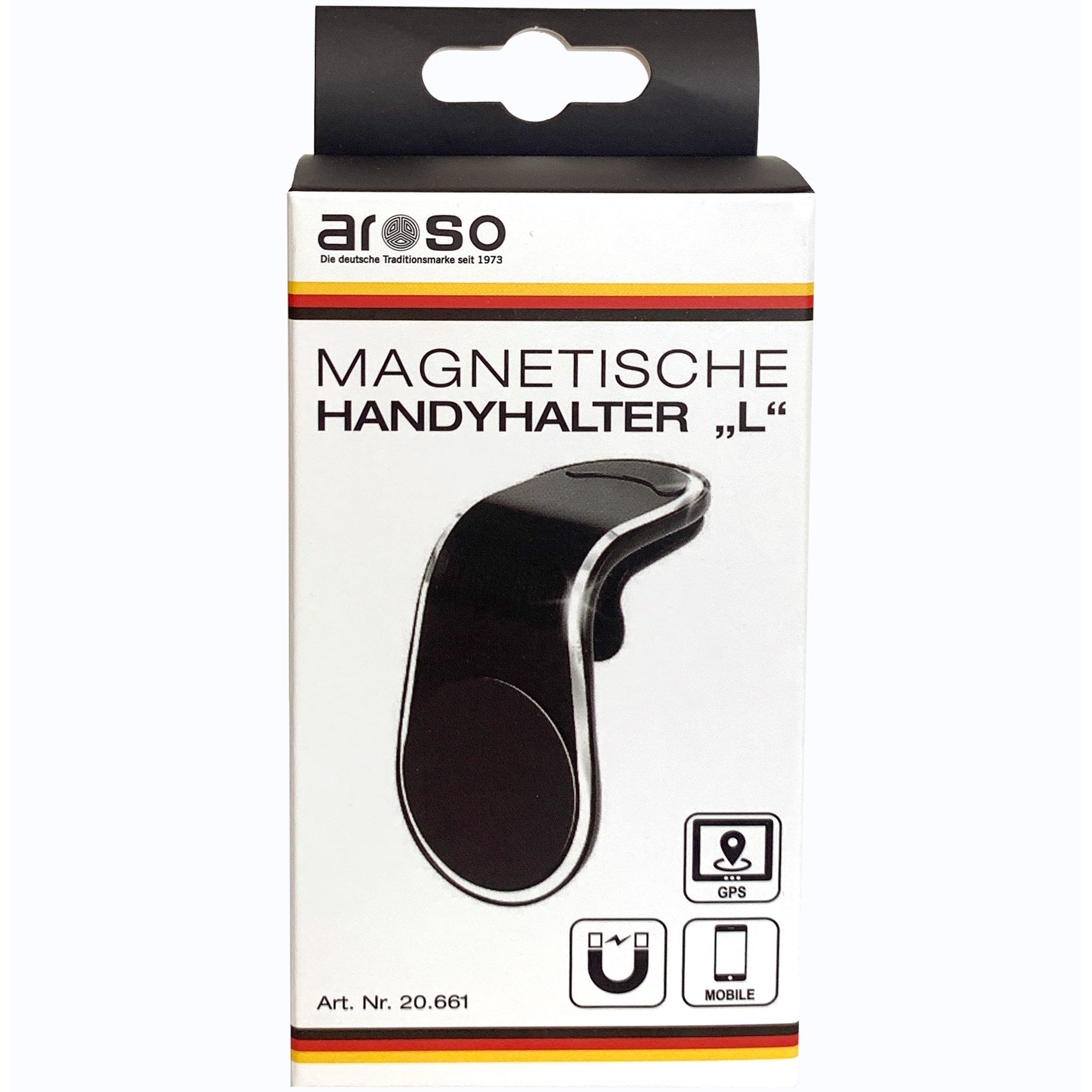 Držák na mobilní telefon L - magnetický / do mřížky ventilace Aroso