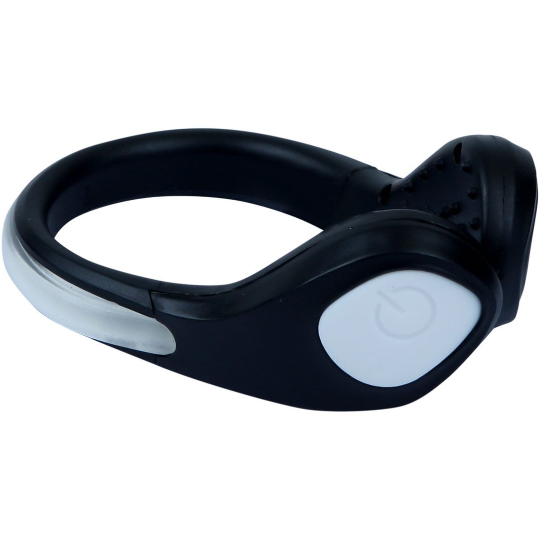 Reflexní výstražná svítílna na boty / clip LED diodový - bílý Walser